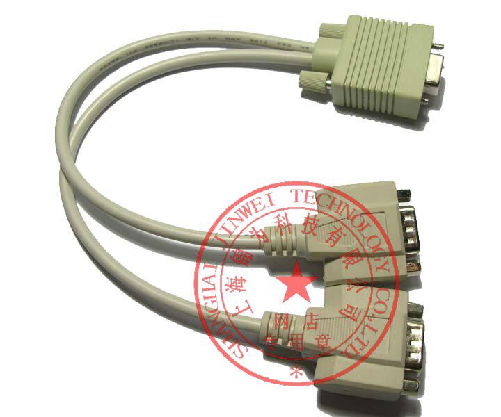 定制Vector CANcable 2Y线 Vector Y Cable DB9一母分两公 05075_虎窝淘