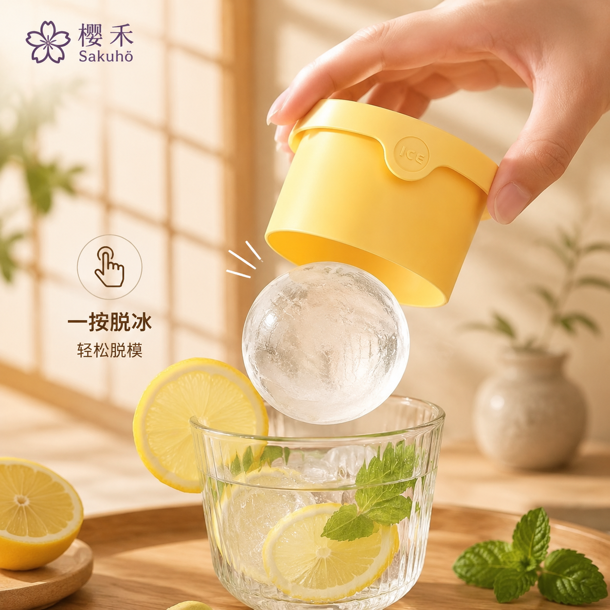 食品级冰球模具大号制冰威士忌6cm家用冻冰块球形硅胶模具制冰格