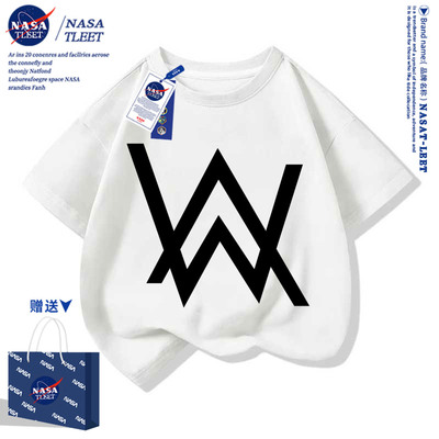 NASA官方店嘉豪同款战衣艾伦沃克alanwalker儿童短袖T恤夏装半袖