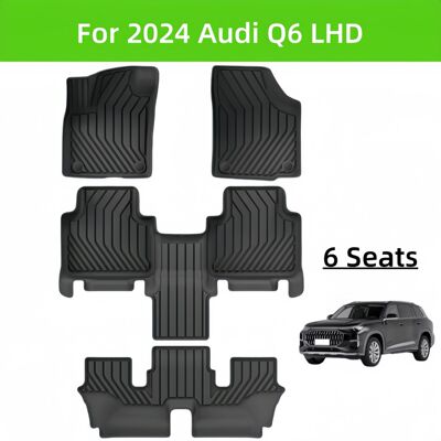 For 2024 Aodi Q6 3D Carpet TPE Car Floor Mat/Rear Trunk Mat