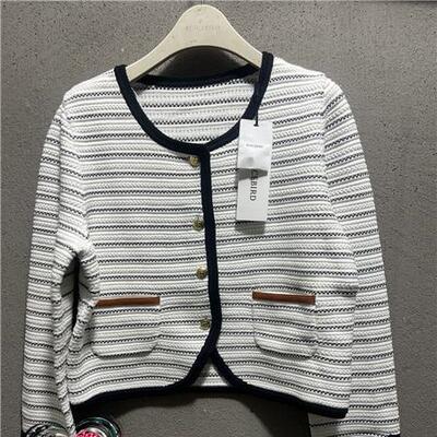 A1EDE1328太平鸟女装2024春专柜正品条纹开衫A1EDE1328A8