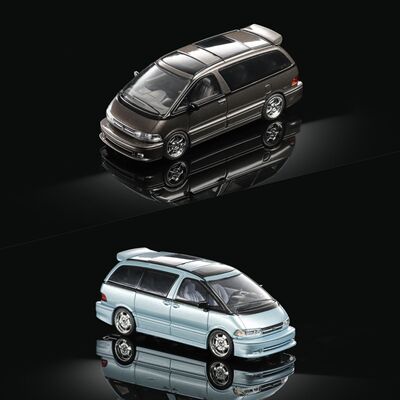 Mortal 1/64 丰田TOYOTA PREVIA大霸王合金汽车模型收藏摆件防真