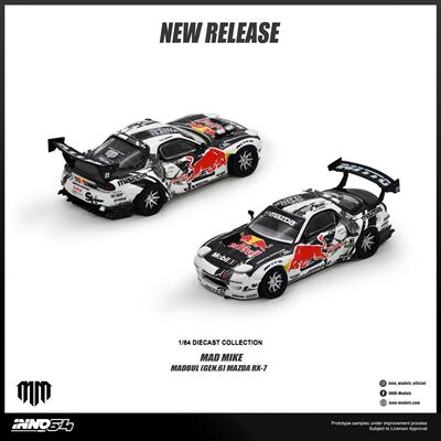 INNO 1:64 马自达 MAZDA RX-7 MAD MIKE MADBUL Gen6 合金车模