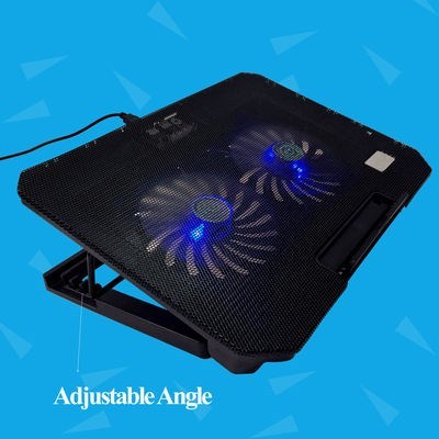 Portable Slim 2 Fans Notebook Cooling Pad Cooler Mat Laptop