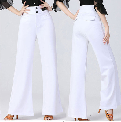 香曼舞岚白色新款舞裤女