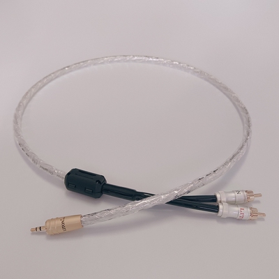 美国进口LITON 力顿立顿3.5一开二镀银音频线 一分二信号线讯号线