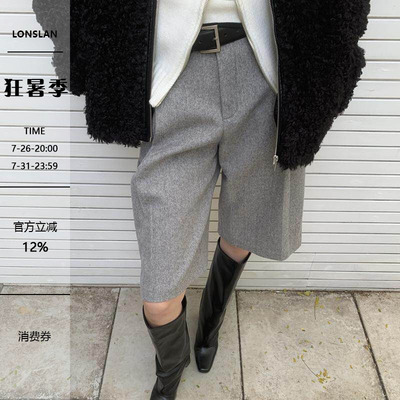 LONSLAN 24WINTER 11/10 20:00NEW羊毛西装中裤
