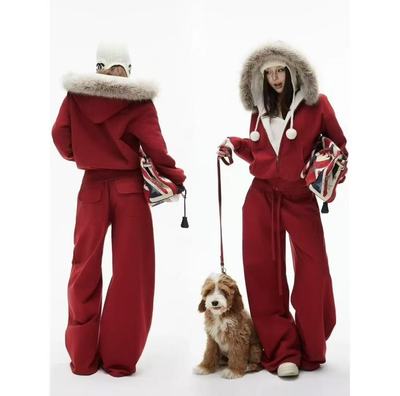 【12.28慧姐大码女装】2025新款加绒套装DYY5128-