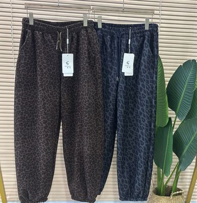 【11.24慧姐大码女装】2025新款防风豹纹裤子HSY-