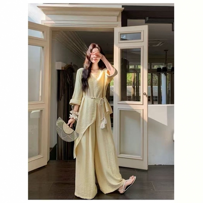 【4.13慧姐大码女装】2026新款套装WD豌8091-