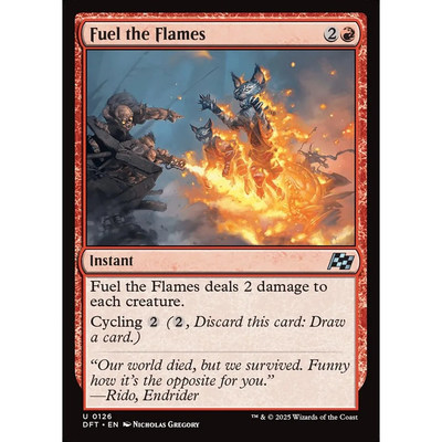 【北境卡牌】万智牌 火上浇油 Fuel the Flames DFT 英文平/闪卡
