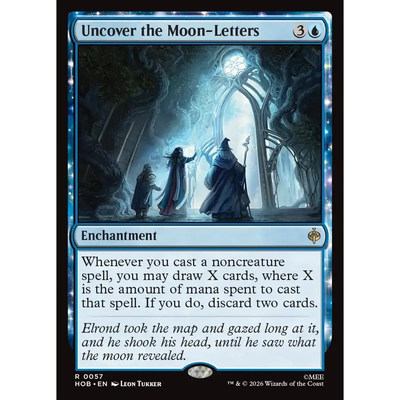 万智牌 发现月亮字母 Uncover the Moon-Letters HOB 英文平/闪卡