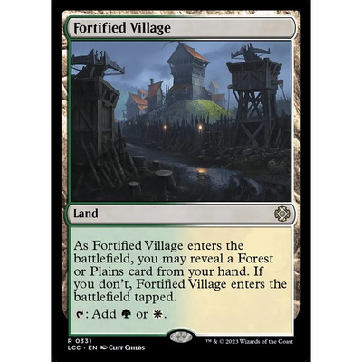 【北境卡牌】万智牌 筑防村庄 Fortified Village LCC 英文平卡