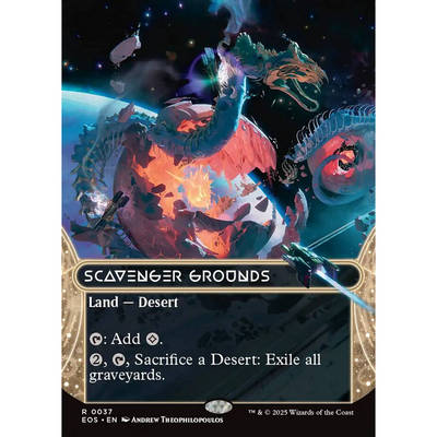 万智牌荒骨咒土EOS英文平卡金