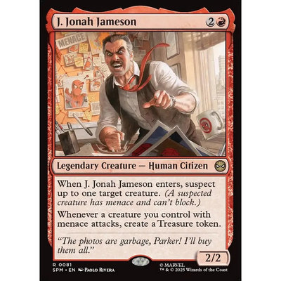 万智牌 J·乔纳·詹姆森 J.Jonah Jameson SPM 英文平/闪卡 金