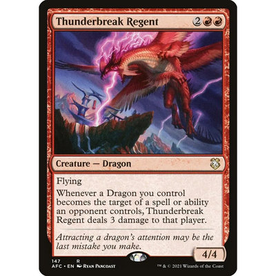 万智牌 破霆龙侯 Thunderbreak Regent AFC 中/英文平卡 金