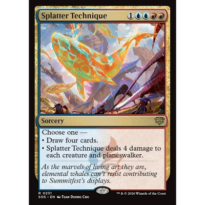 【北境卡牌】万智牌 斑驳技艺 Splatter Technique SOS 英文平/闪
