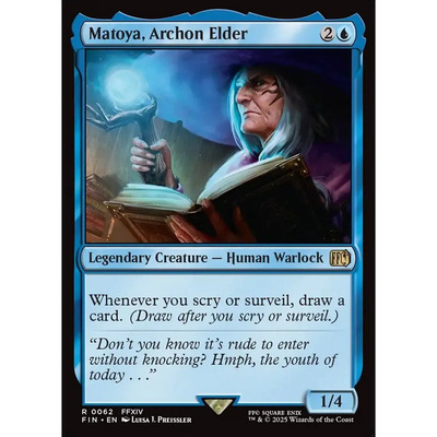 万智牌 贤者玛托雅 Matoya, Archon Elder FIN 英文平/闪卡 金