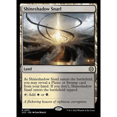 【北境卡牌】万智牌 亮影魔旋 Shineshadow Snarl LCC 英文平卡