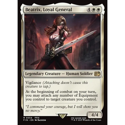 万智牌 忠诚将军贝特丽克丝 Beatrix, Loyal General FIN 英文平