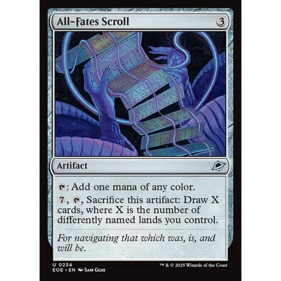 【北境卡牌】万智牌 封命卷轴 All-Fates Scroll EOE 英文 银