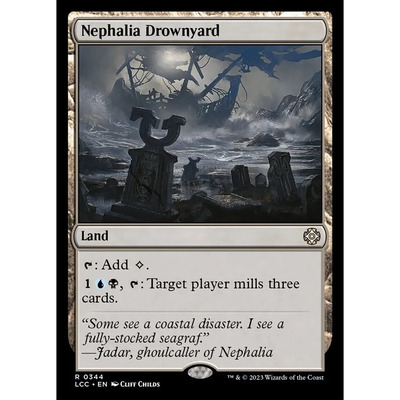 万智牌 涅非利亚沉船地 Nephalia Drownyard LCC 英文平卡 金