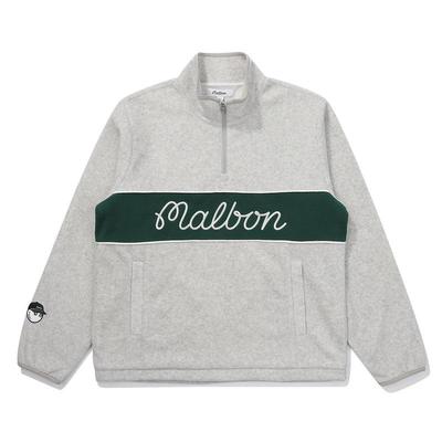 代购MALBON GOLF男士运动夹克保暖透气舒适易穿脱浅灰混色