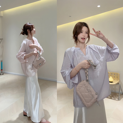 KB11颜色很绝光泽感气质防晒衬衫