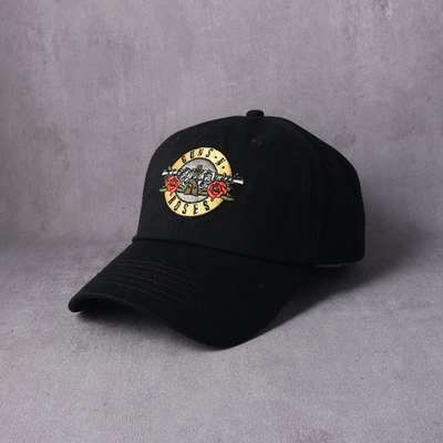 GUNS N'ROSES枪花乐队刺绣标志帽子摇滚乐队棒球帽鸭舌帽 刺绣帽