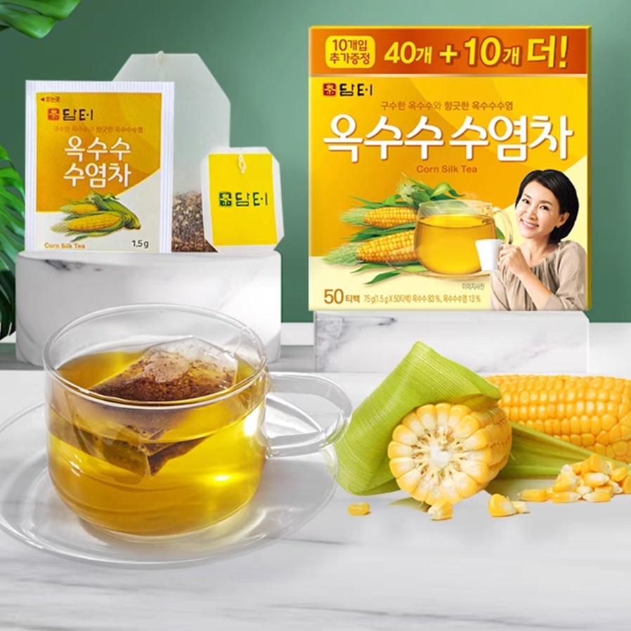 韩国进口玉米须茶龙须茶袋泡茶花草茶1.5g*50袋玉米须代用袋茶包