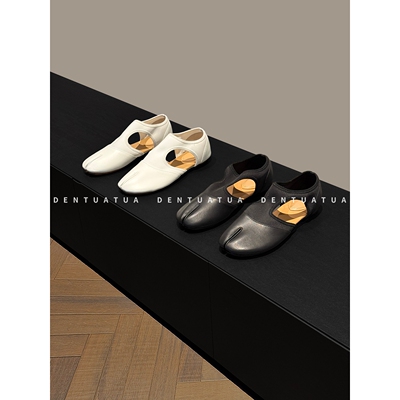 DENTUATUA 理性的浪漫！25FW 分趾平底中空一脚蹬玛丽珍休闲鞋 女