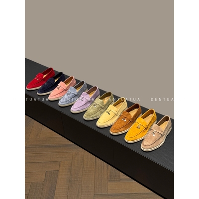 DENTUATUA 调色盘上的优雅变奏！25ss 流苏锁扣一脚蹬乐福单鞋 女