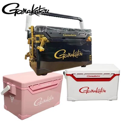 GAMAKATSU伽玛卡兹70周年/樱花粉钓箱大G保温箱DX-2500台钓箱