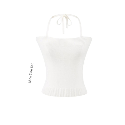 毛织抹胸背心夏修身显瘦