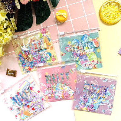 日本文具MELTY Mellow甜食系列贴纸包 手帐装饰素材创意文具