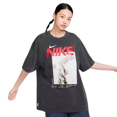 Nike耐克短袖女夏季新款运动休闲图案印花宽松棉质T恤HF6292-060