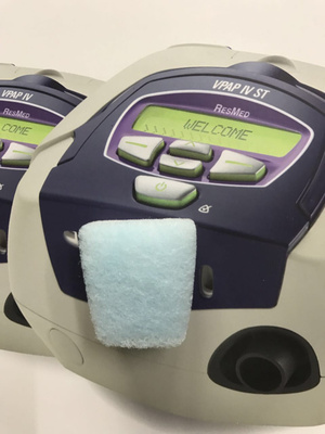 澳大利亚Resmed瑞思迈s8AutoSet vpap st呼吸机过滤棉膜3片起包邮