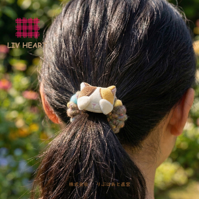 LIVHEART小猫造型毛线针织发圈