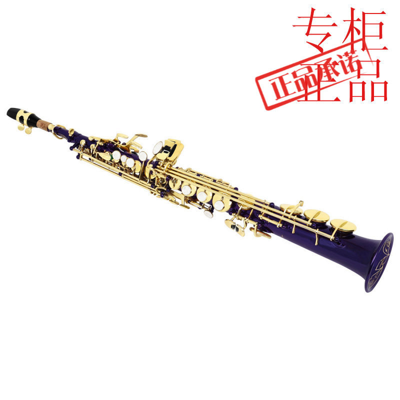 SLADE紫色直管萨克斯降B调高音萨克斯儿童成人初学者演奏萨克斯风