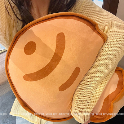 可爱饼干猫爪鱼饼抱枕女生睡觉学生宿舍毛绒玩具沙发靠垫午睡礼物