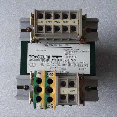 日本丰澄 TOYOZUMI 25811CE-A 220V转24V 192VA 隔离电源 变压器