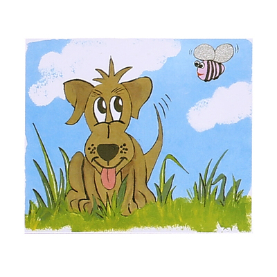 澳洲蒙玛特Mont Marte儿童涂鸦填色描线图6色DIY丙烯颜料画框套装