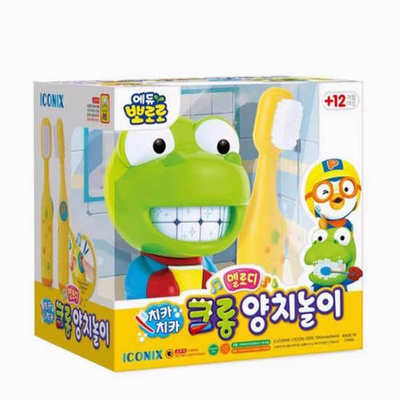 过家家韩国发声鲨鱼益智刷牙玩具