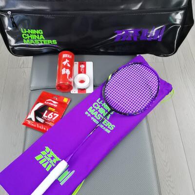 限量版李宁速度型羽毛球拍专业级