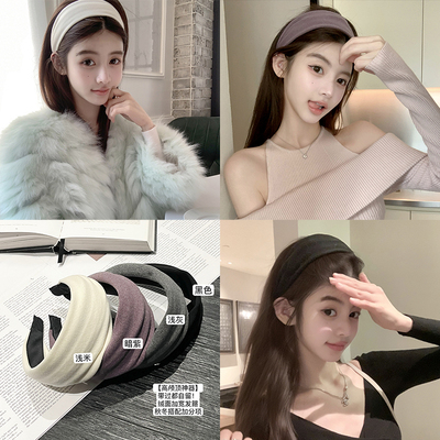 高颅顶神器绒面加宽发箍