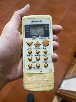 适用Rasonic乐信松下空调遥控器RS-C12CK A75C2287 2450 2308英文