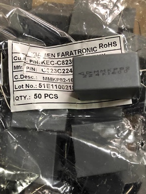 法拉安规电容 224J 1600V 脚距27.5MM  MMKP82 224J 0.22uF 1600V