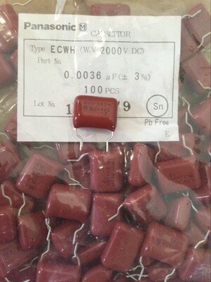 松下原装CBB薄膜电容 ECWH362 2.0KV 2000V 脚距15MM