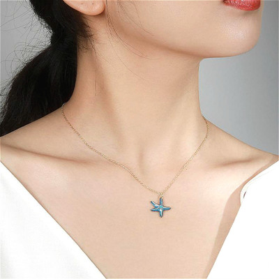 戴拉简约项链女时尚海星吊坠 个性潮高级感颈链 气质短款锁骨链