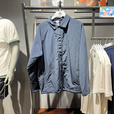正品Adidas/阿迪达斯男女春秋款篮球运动翻领宽松夹克外套IW5642